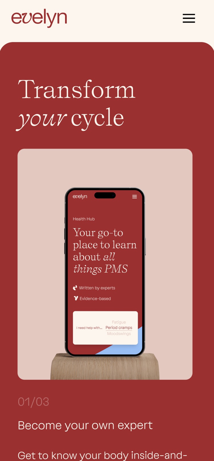 Evelyn Health | Website Design & Development | N4 Studio®